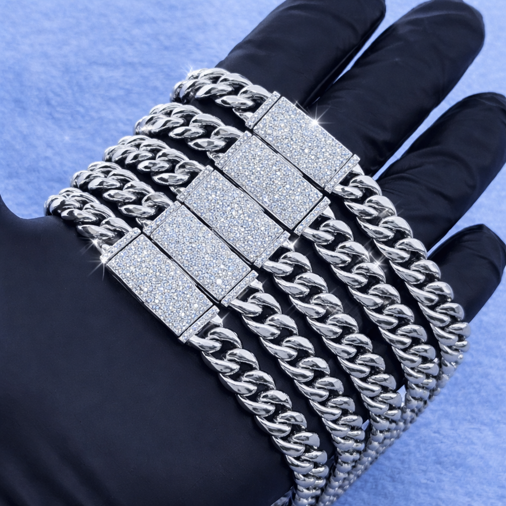 8MM ICE CUBAN CHAIN – jewelryresell